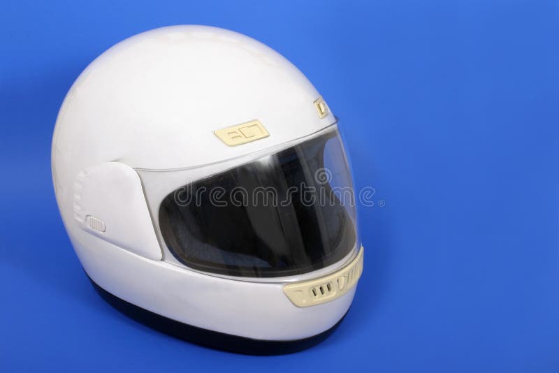 Helmet Side View stock image. Image of motorcycle, white - 6840149