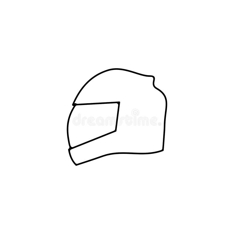 Motorcycle Helmet Thin Line. Sport Helmet Line Icon. Helmet Linear ...