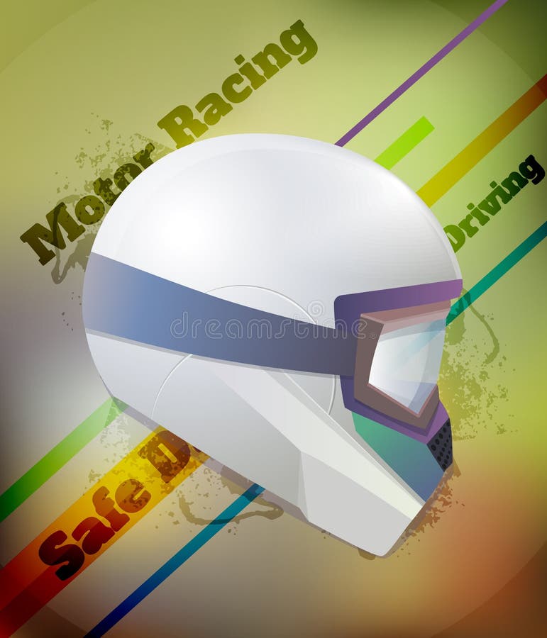 Motorcycle helmet stock illustration. Illustration of motorist - 53186882