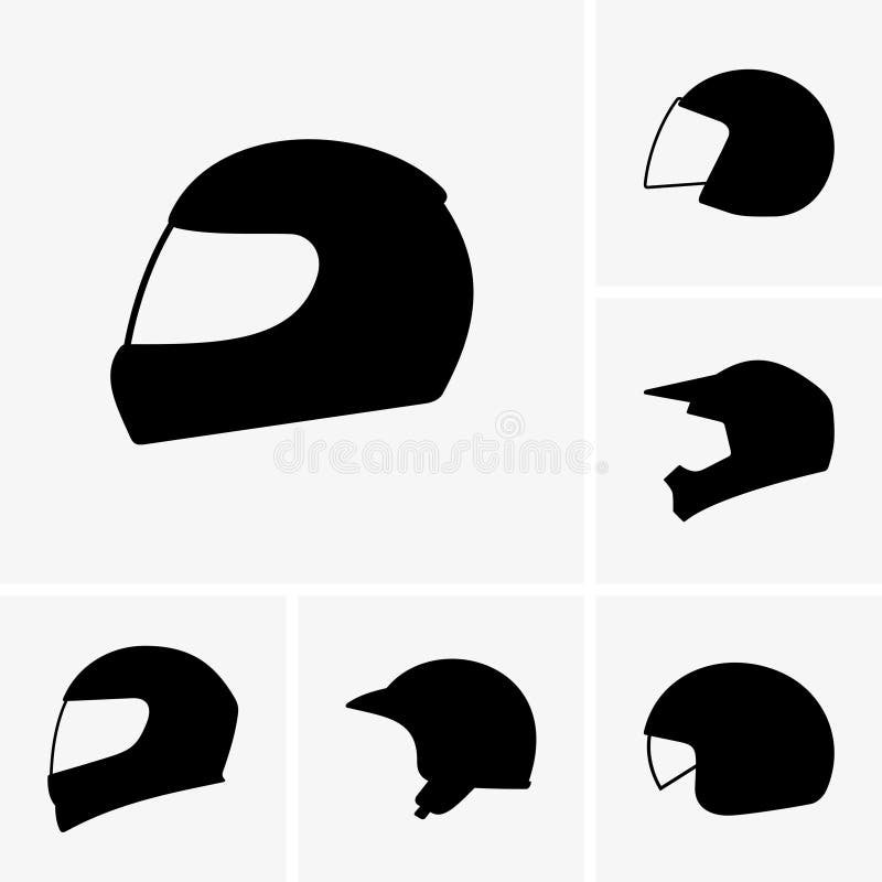 Motorcycle helmets stock vector. Illustration of protection - 40199220