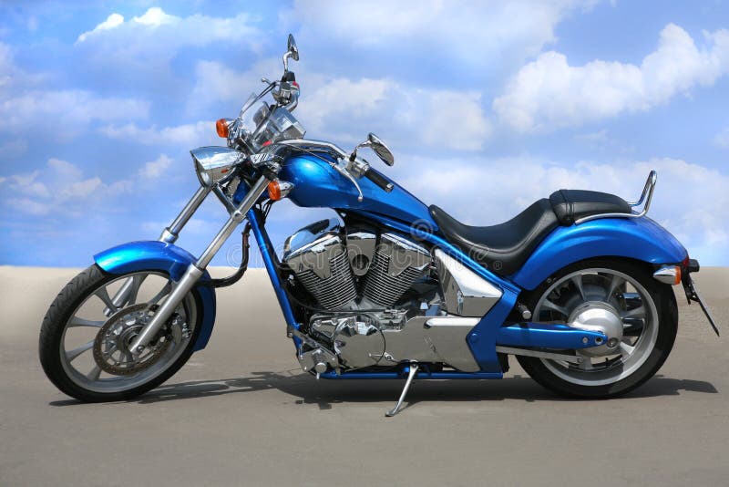 Motorcycle on highway stock photo. Image of road, beautiful - 68500876