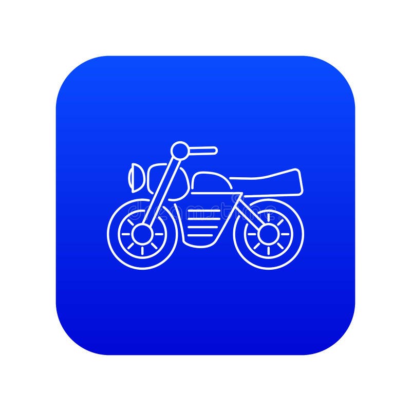 Motorcycle Icon, Outline Style Stock Vector - Illustration of speed ...