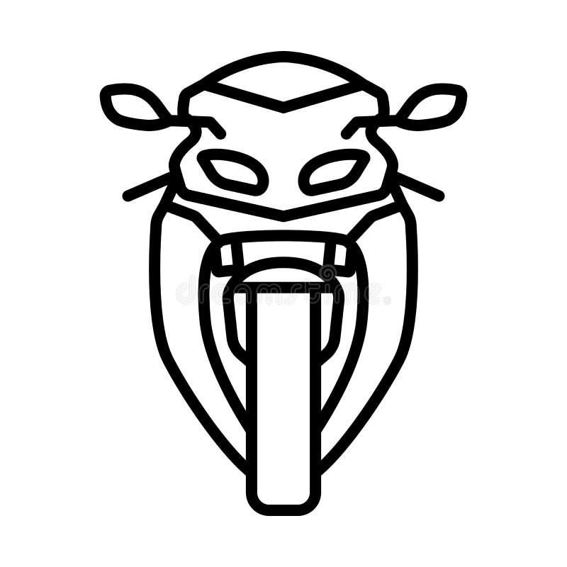 Motorcycle Icon. Detailed Set of Transport View from Above Icons ...