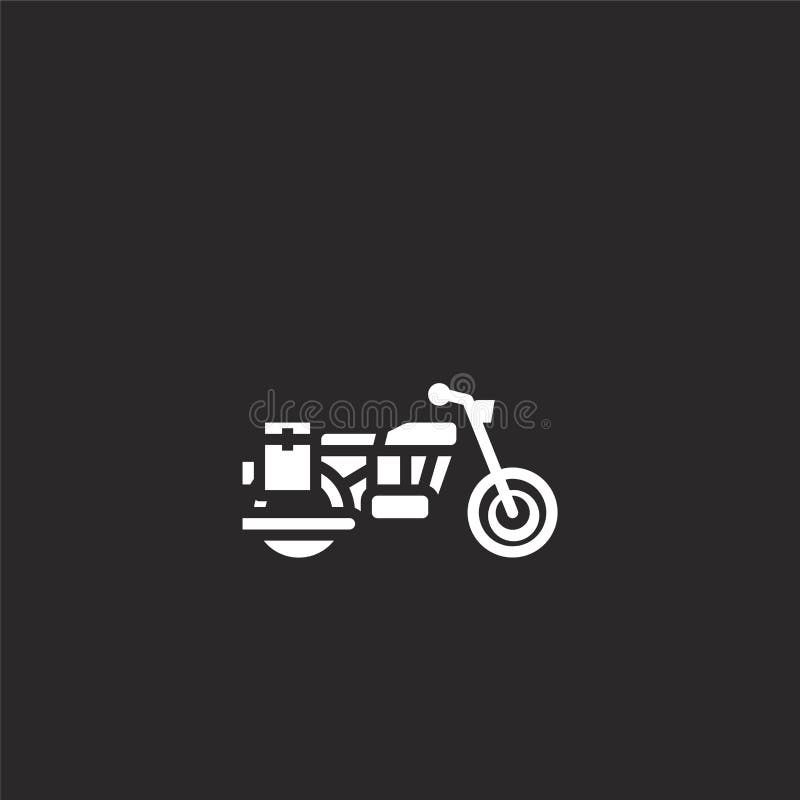 Motorcycle Icon. Filled Motorcycle Icon for Website Design and Mobile ...