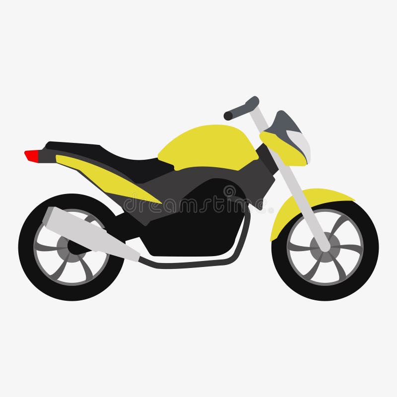 Motorcycle Icon or Sign. Bike Vector Illustration Stock Illustration ...