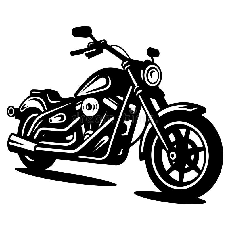 Harley Motorcycle Rider Silhouette