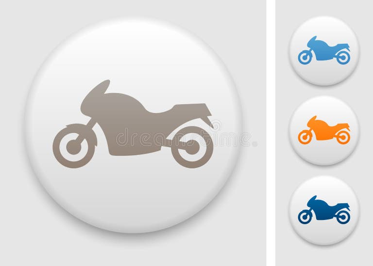Motorcycle icon stock vector. Illustration of buttons - 98588469