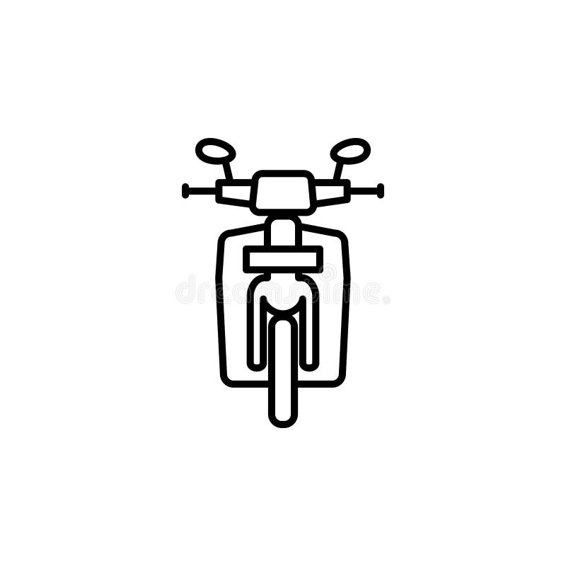 Motorcycle Icon, Symbol Template Vector Stock Vector - Illustration of ...