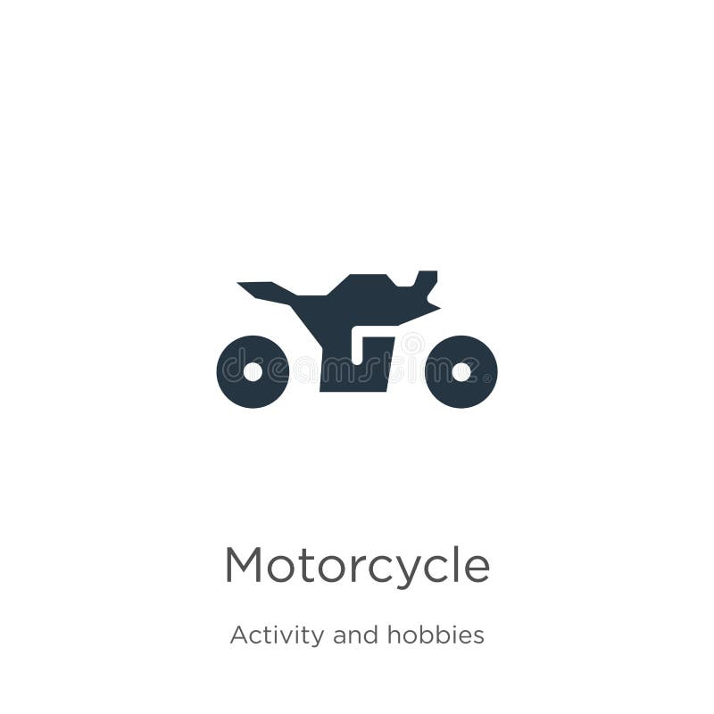 Motorcycle Icon Vector. Trendy Flat Motorcycle Icon from Activities ...