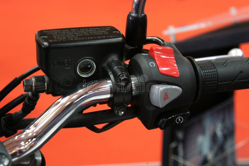 Motorcycle Ignition and Engine Kill Button. Editorial Photo - Image of ...