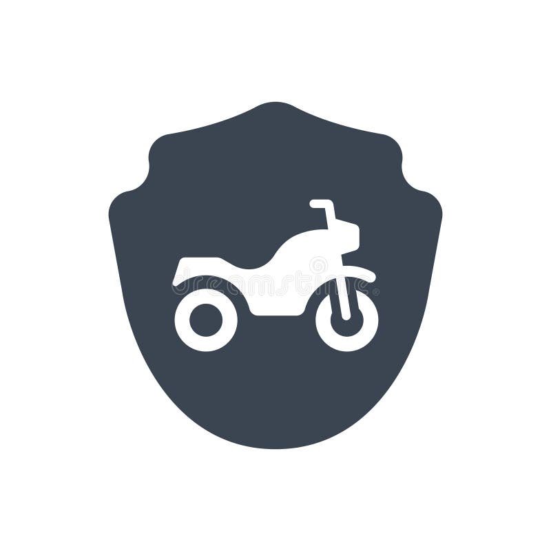 Motorcycle insurance icon stock vector. Illustration of illustrations ...
