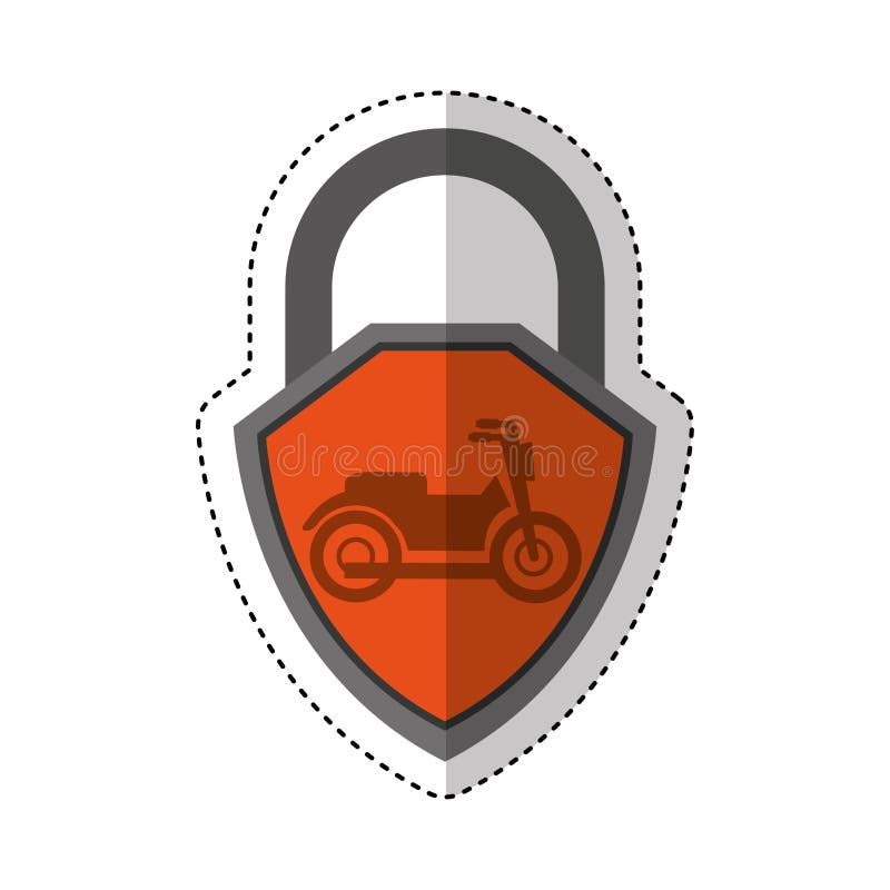Motorcycle Insurance Isolated Icon Stock Illustration - Illustration of ...