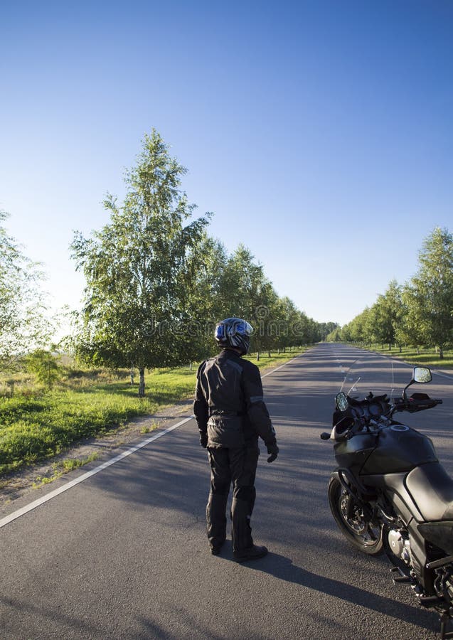 Traveling on a motorcycle. stock photo. Image of rest - 75547254