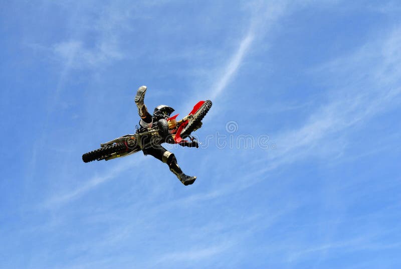 Motorcycle jump stock photo. Image of stunts, riding, sporst - 1612950