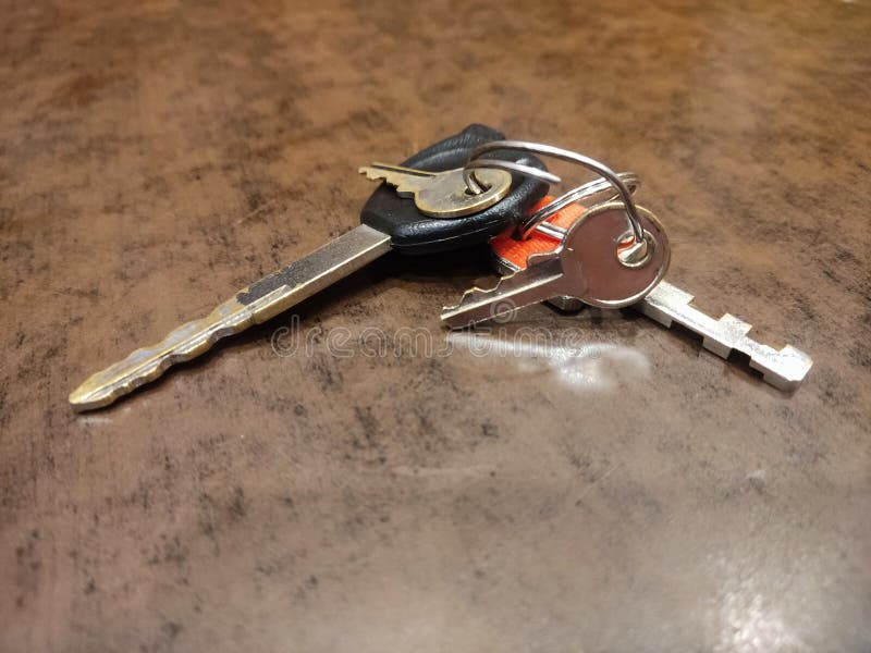 Motorcycle Key on Wood Table Stock Image - Image of wood, table: 276317617