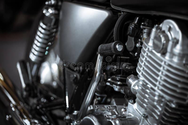 Motorcycle Kick-start Pedal Stock Photo - Image of detail, bike: 40660344