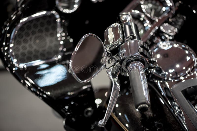Motorcycle left handle bar stock image. Image of black - 149659181