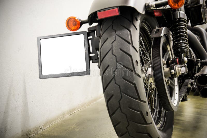Motorcycle License Plate stock photo. Image of shine - 146268986