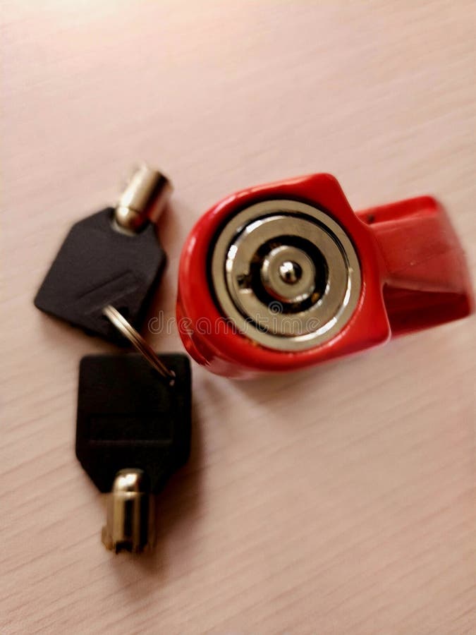 Motorcycle Lock To Secure Your Vehicle Stock Photo - Image of ...