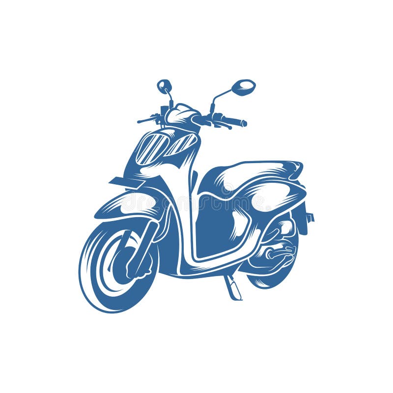 Scooter Matic Motocycle Vector Illustration Art Stock Photo ...