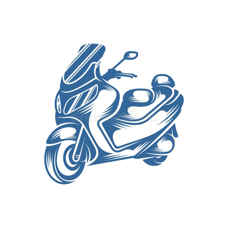 Motorcycle Logo Design Template, Scooter Matic Icon Vector Design ...