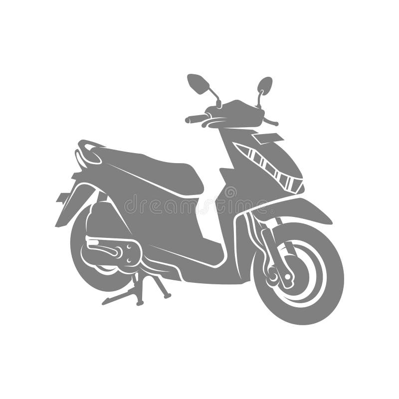 Motorcycle Logo Design Template, Scooter Matic Icon Vector Design ...