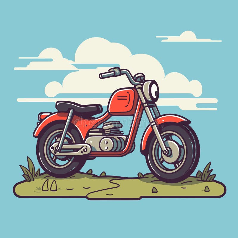 Motorcycle Logo Icon Template Cartoon Vector Illustration Stock Vector ...