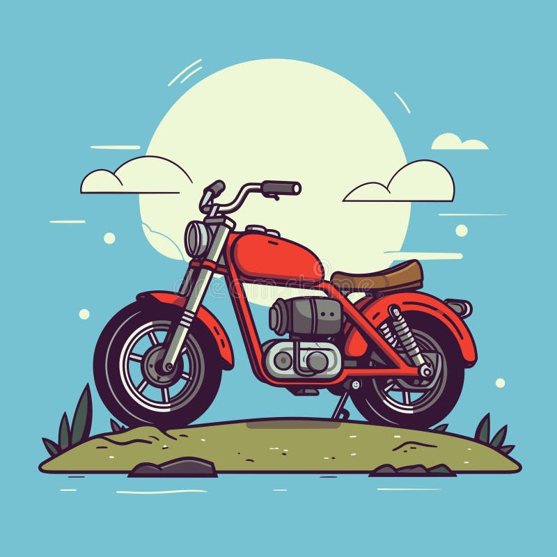 Motorcycle Logo Icon Template Cartoon Vector Illustration Stock Vector ...