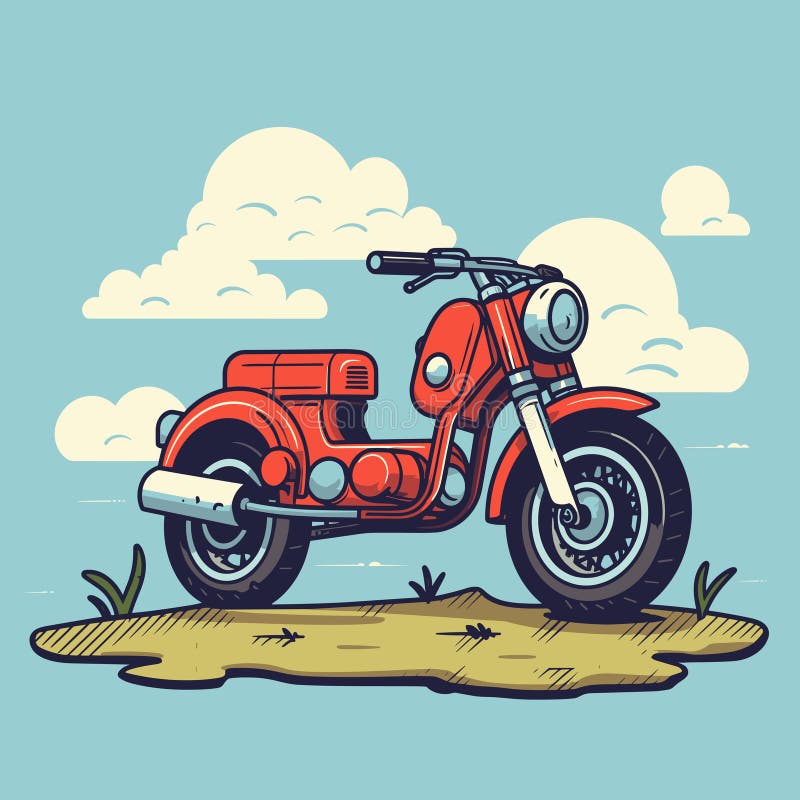 Motorcycle Logo Icon Template Cartoon Vector Illustration Stock Vector ...