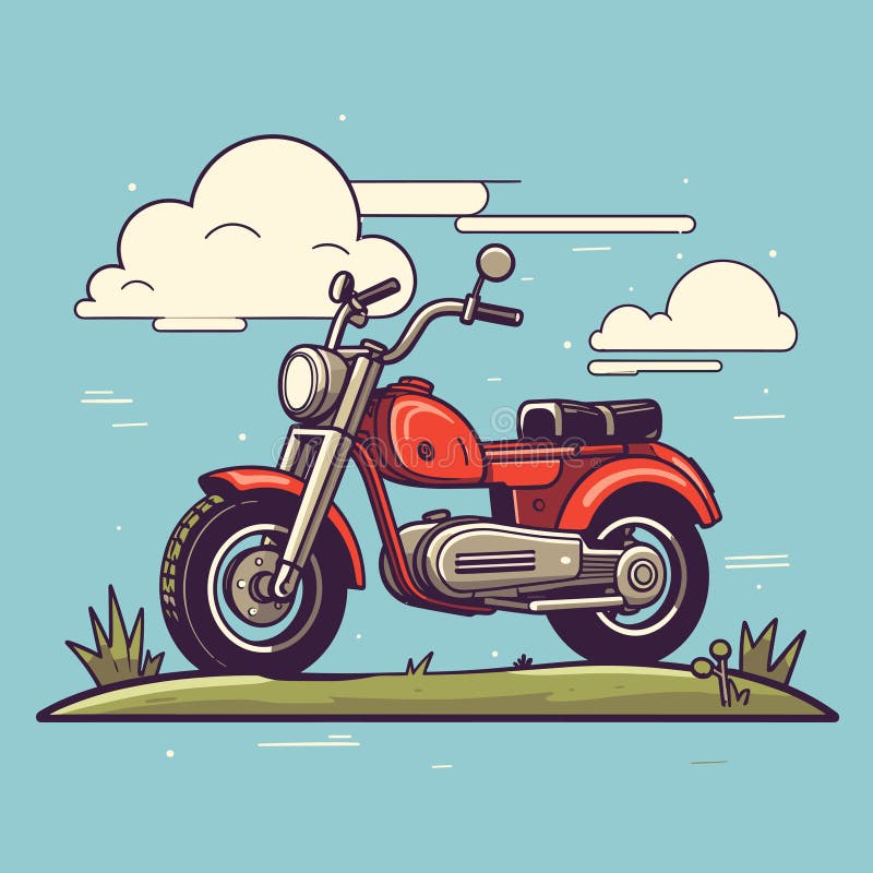 Motorcycle Logo Icon Template Cartoon Vector Illustration Stock Vector ...