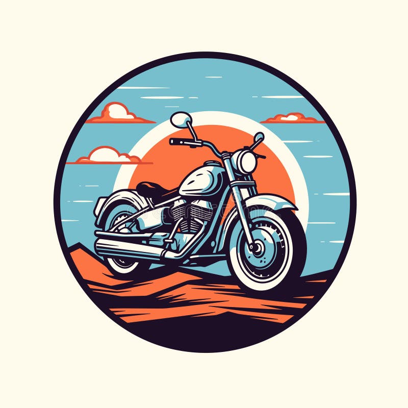 Motorcycle Logo Icon Template Cartoon Vector Illustration Stock Vector ...