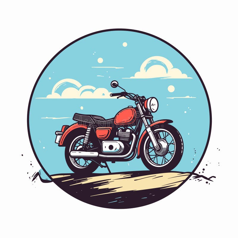 Motorcycle Logo Icon Template Cartoon Vector Illustration Stock Vector ...