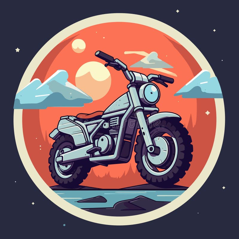 Motorcycle Logo Icon Template Cartoon Vector Illustration Stock Vector ...