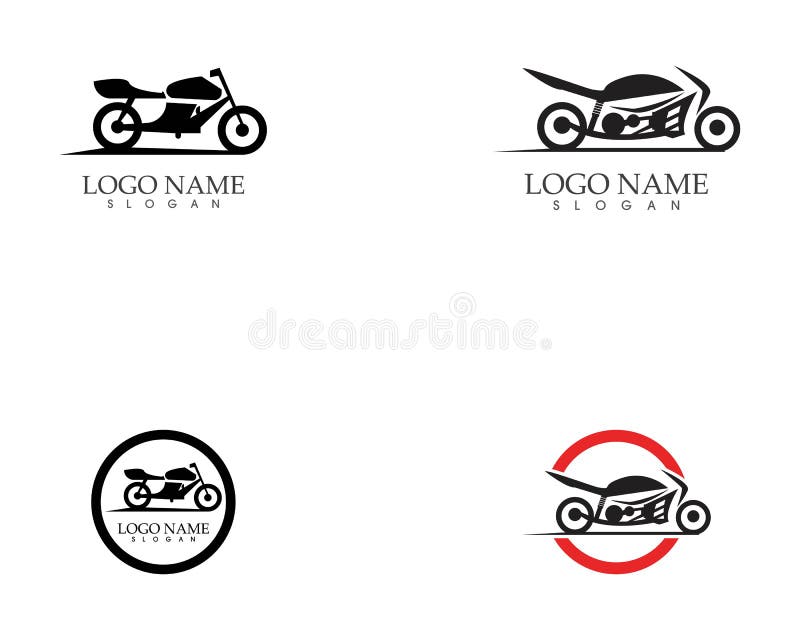 Motorcycle Logo Design Vector Stock Vector - Illustration of wheel ...