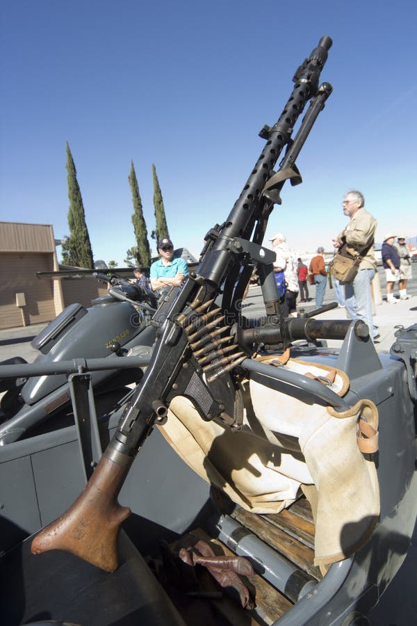 Motorcycle Machine Gun editorial stock image. Image of motorbike - 23650939