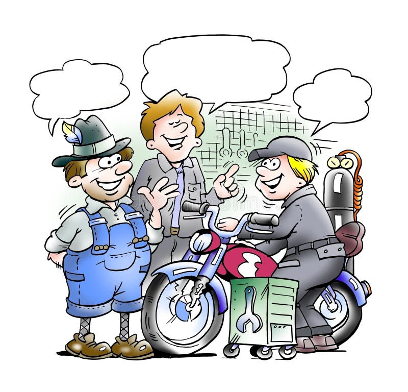 Caricature Motorcycle Stock Illustrations – 215 Caricature Motorcycle ...