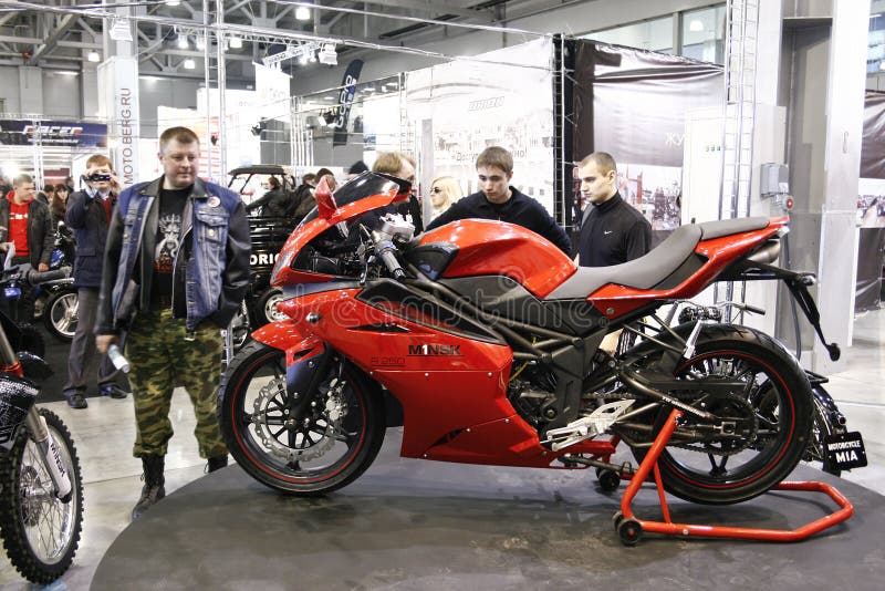 Motorcycle Minsk R250 editorial stock photo. Image of race - 20410233