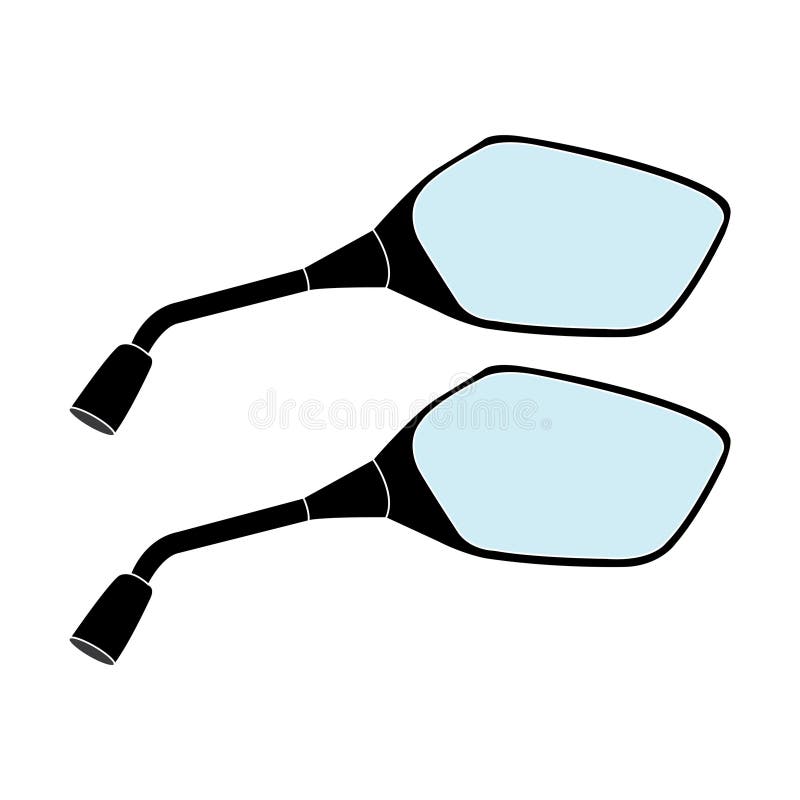Motorcycle mirror icon stock vector. Illustration of safe - 287526796