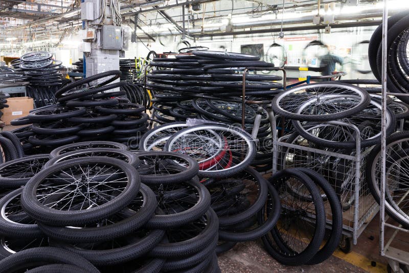 Motorcycle Assembly Line in a Modern Factory Stock Photo - Image of ...