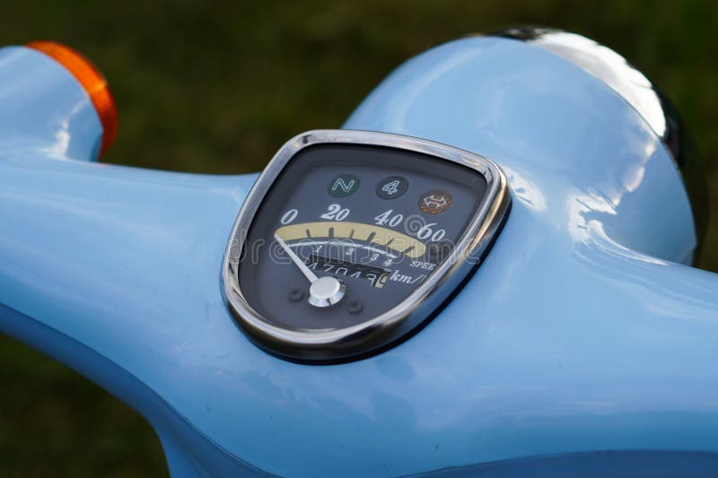 Motorcycle Moped or Japanese Cub Stock Image - Image of gear, speed ...