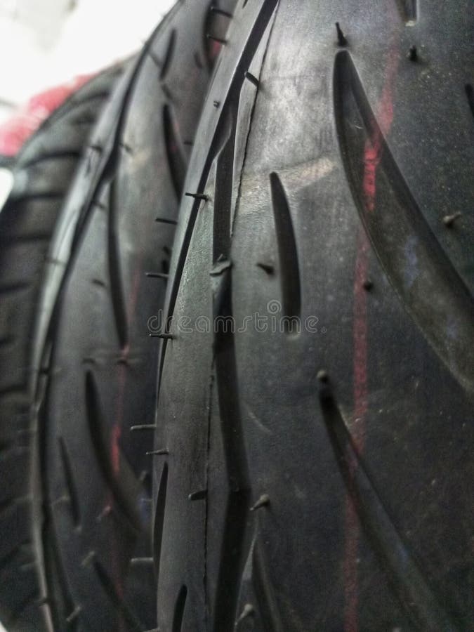 Motorcycle New Tire Pattern Stock Image - Image of isolated, tire ...