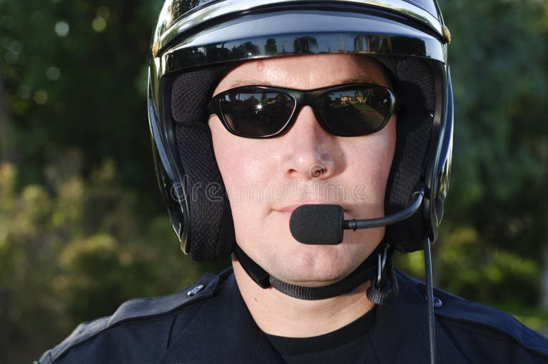 Motorcycle officer stock image. Image of mircophone, sheriff - 20318863