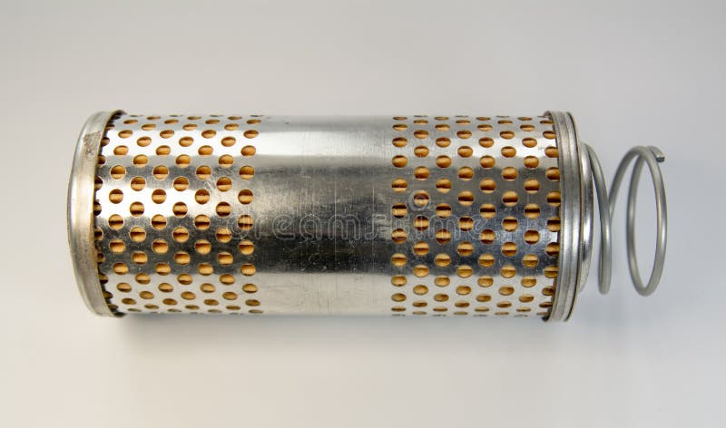 Motorcycle Oil Filter, for Performance Stock Image - Image of metallic ...