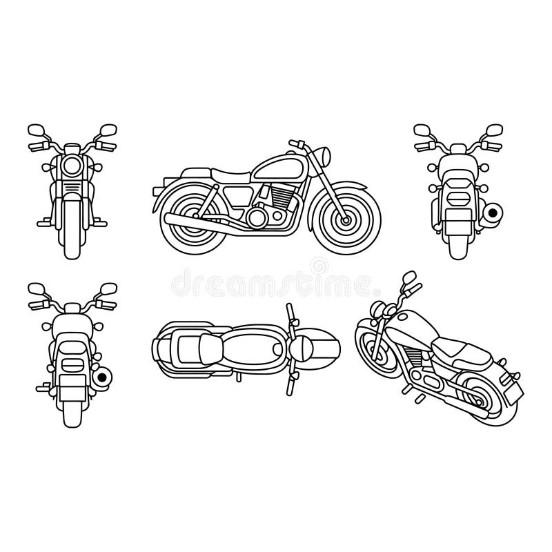 Motorcycle Outline Stock Illustrations – 22,967 Motorcycle Outline ...