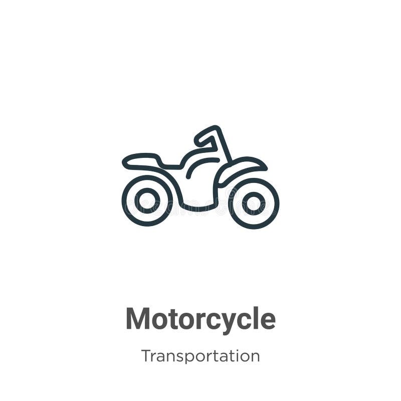 Motorcycle Icon in Filled, Thin Line, Outline and Stroke Style. Vector ...
