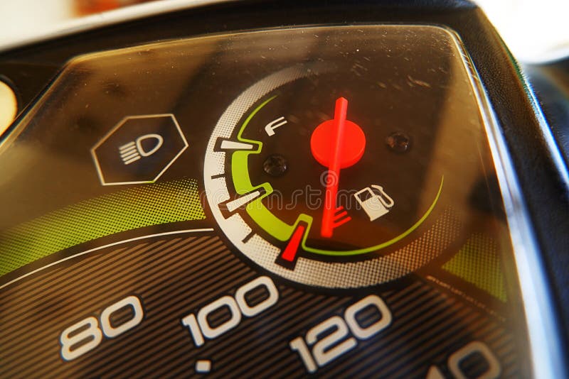 Motorcycle Panel Fuel Indicator Stock Image - Image of capacity, drive ...