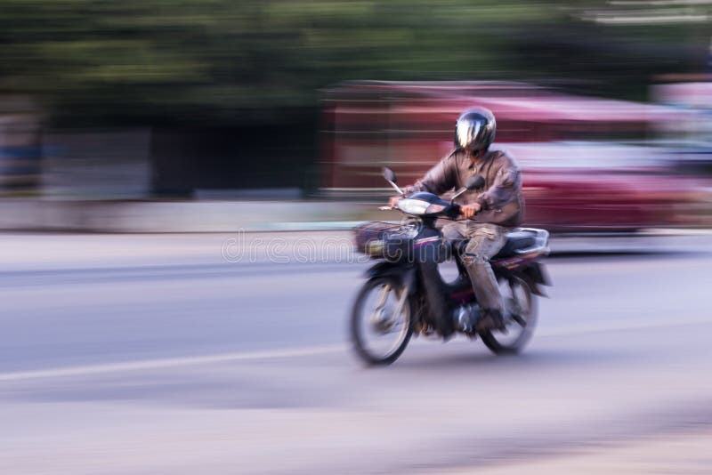 Motorcycle Panning in Road, Asia Editorial Photography - Image of city ...