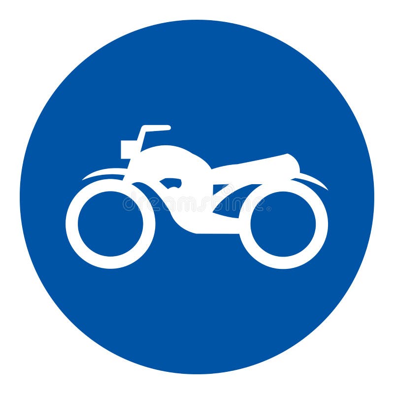 Motorcycle Parking Symbol Sign, Vector Illustration, Isolate on White ...