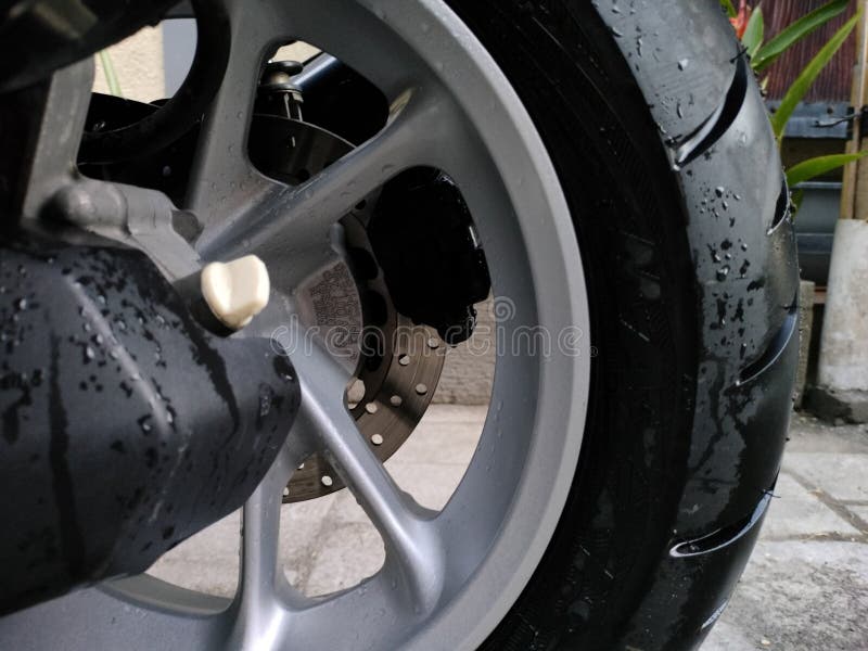 Automatic Motorcycle Rear Tire Stock Photo - Image of motorcycles ...