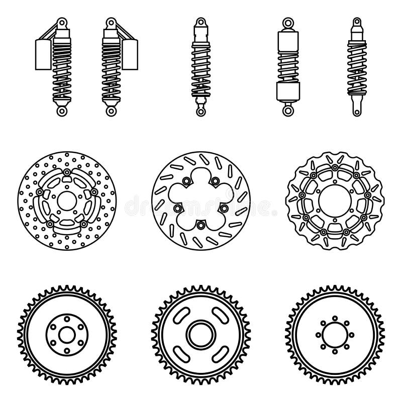 Motorcycle Parts Stock Illustrations – 1,687 Motorcycle Parts Stock ...